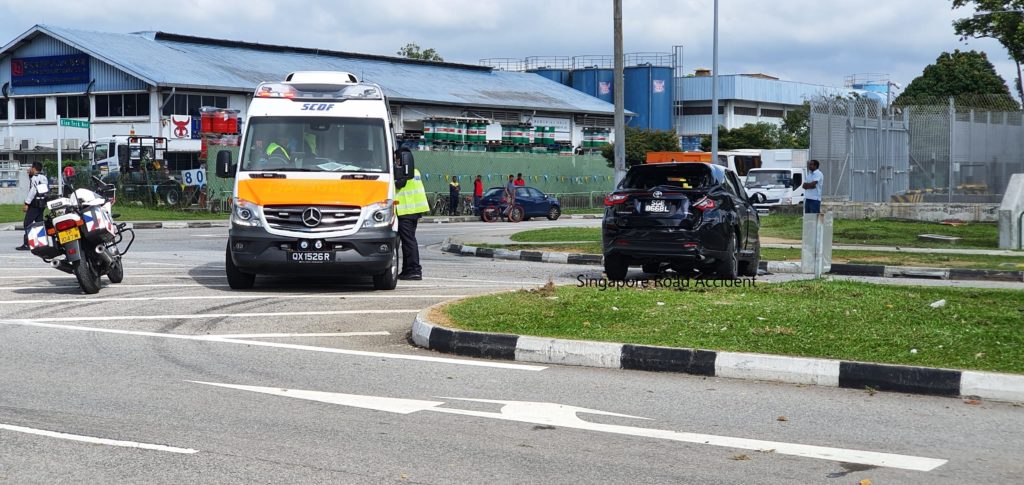 Accident Prone Junction At Intersection Of International Road & First Lok Yang Road - Singapore ...